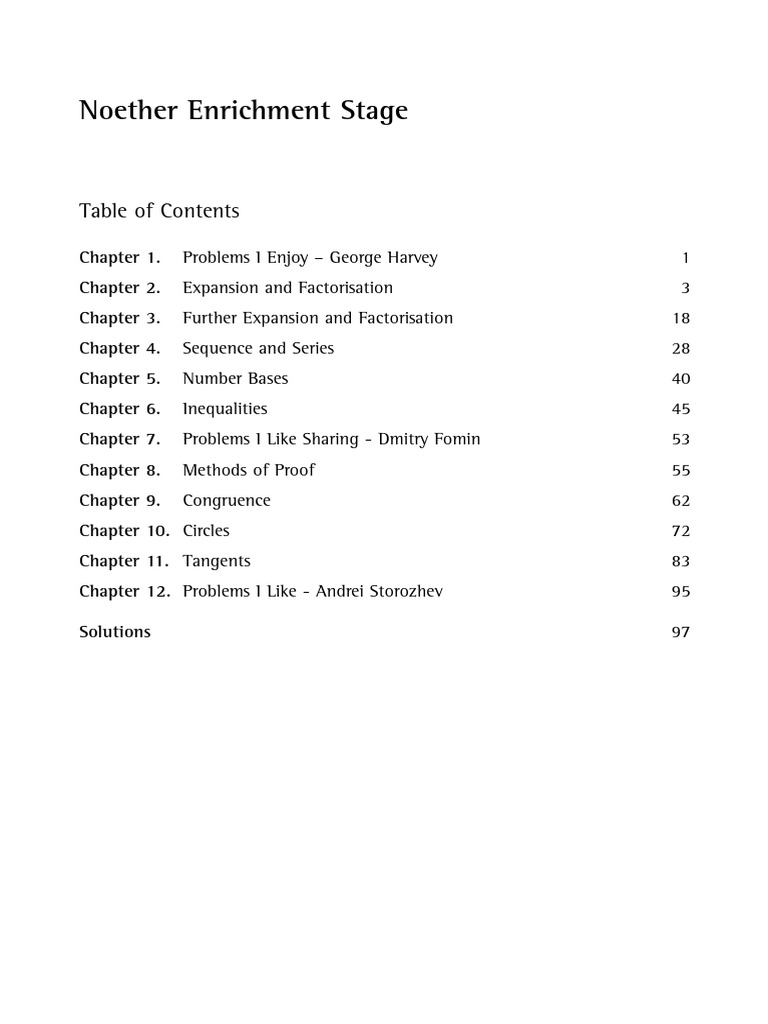 Noether Problems Excerpt | PDF | Factorization | Prime Number