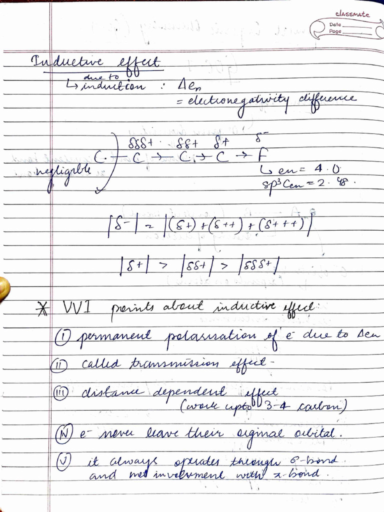 Inductive Effect | PDF