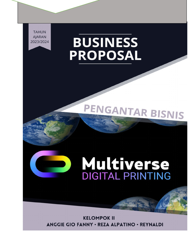 Proposal Usaha Digital Printing | PDF | Griya & Taman | Seni