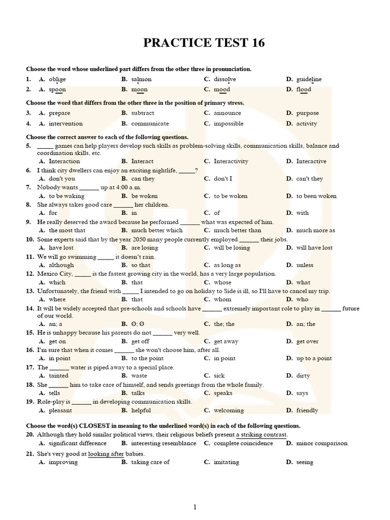 2024-THPT QG-5 Practice Tests | PDF | Atmosphere Of Earth | Climate Change