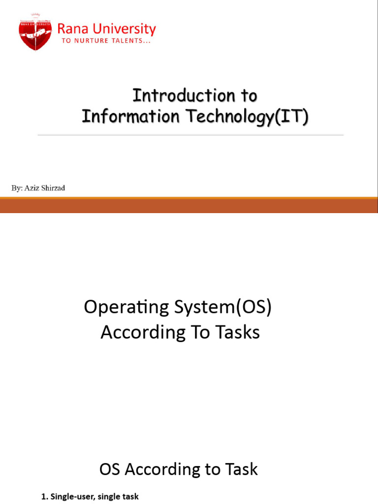 Lec-12 OS According To Task | PDF | Technology & Engineering