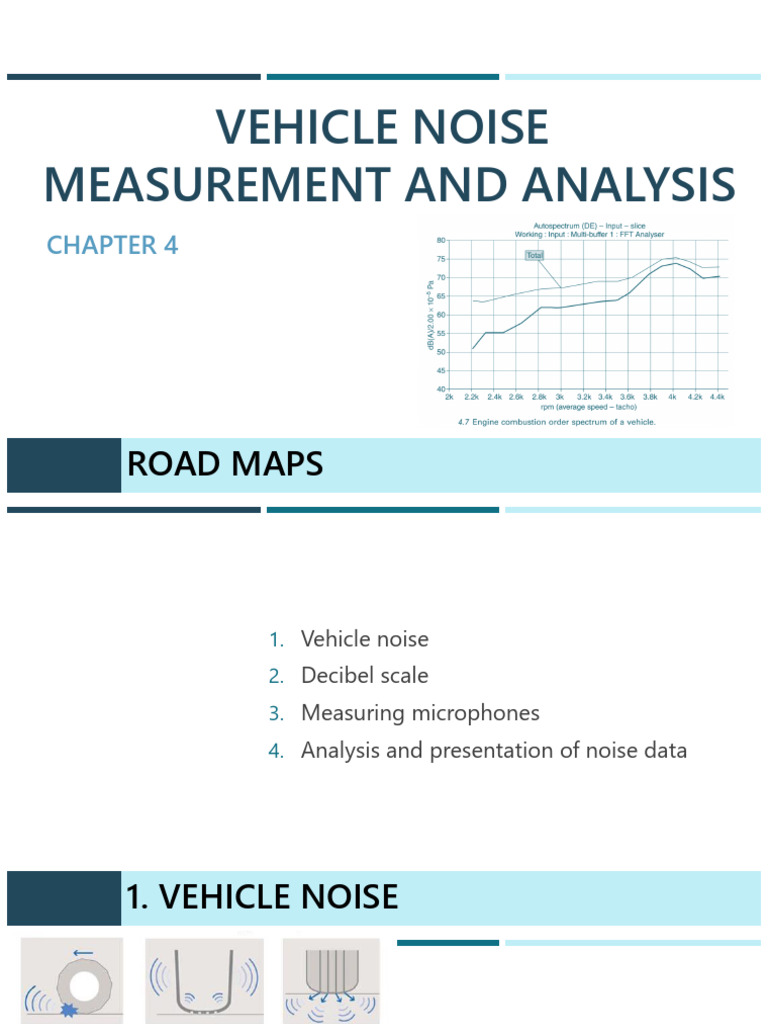 Chapter4 Vehicle Noise Measurement and Analysis | PDF | Microphone | Noise