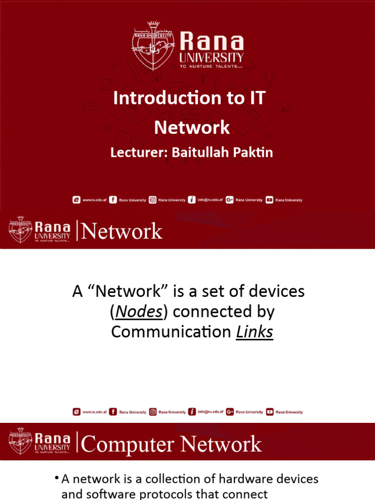 Lec-15 Introduction to Network | PDF