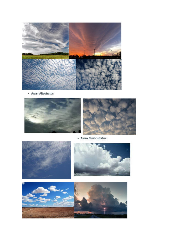 Gambar Gambar Awan | PDF