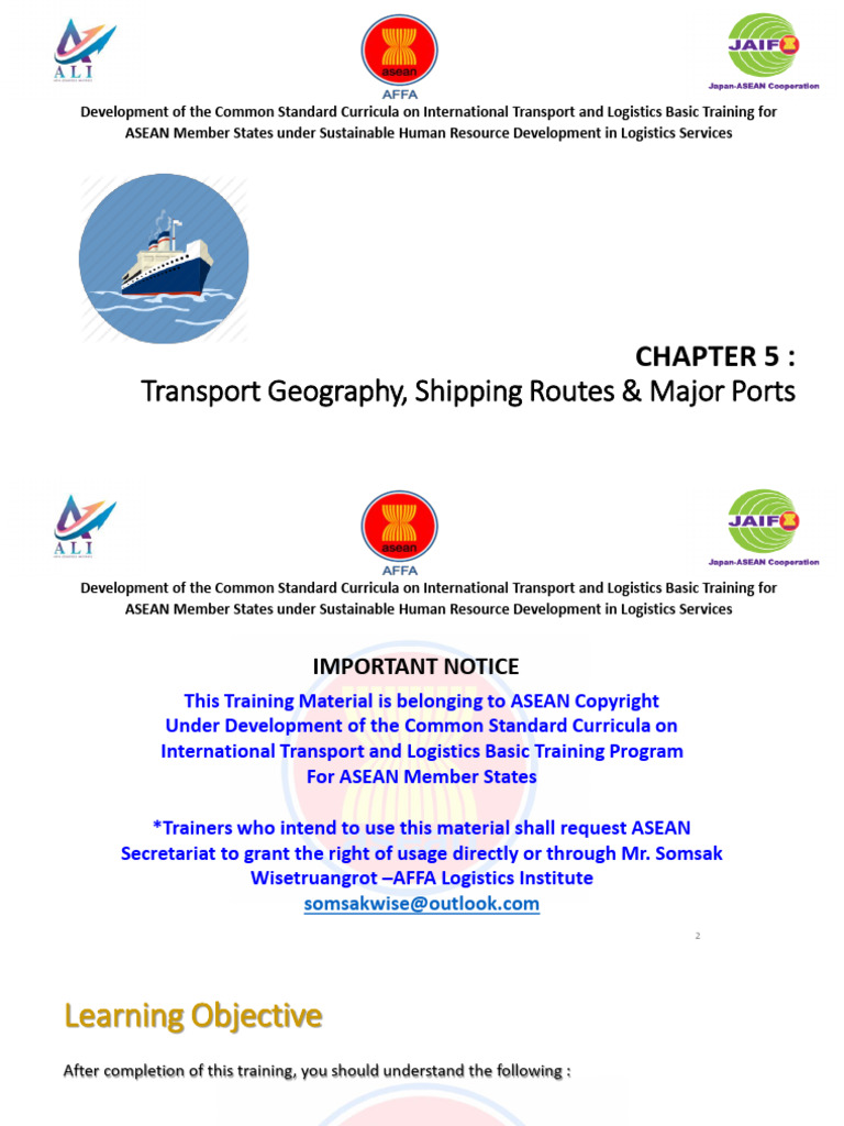 Chapter 5 Transport Geography Shipping Routes - Major Ports | PDF ...