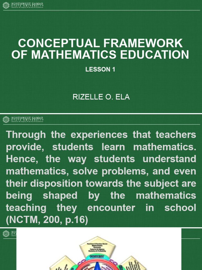 Lesson 1 - Conceptual Framework of Math Education | Download Free PDF ...