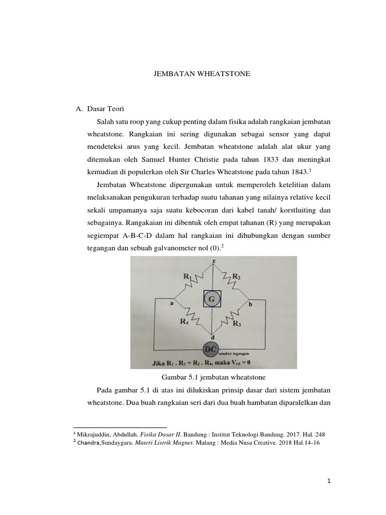 Jembatan Wheatstone | PDF