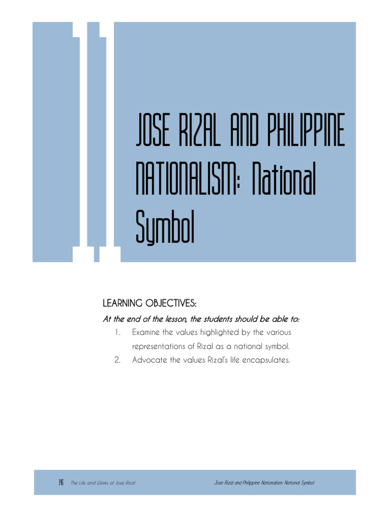 Symbols of Jose Rizal and Nationalism | PDF | Philippines