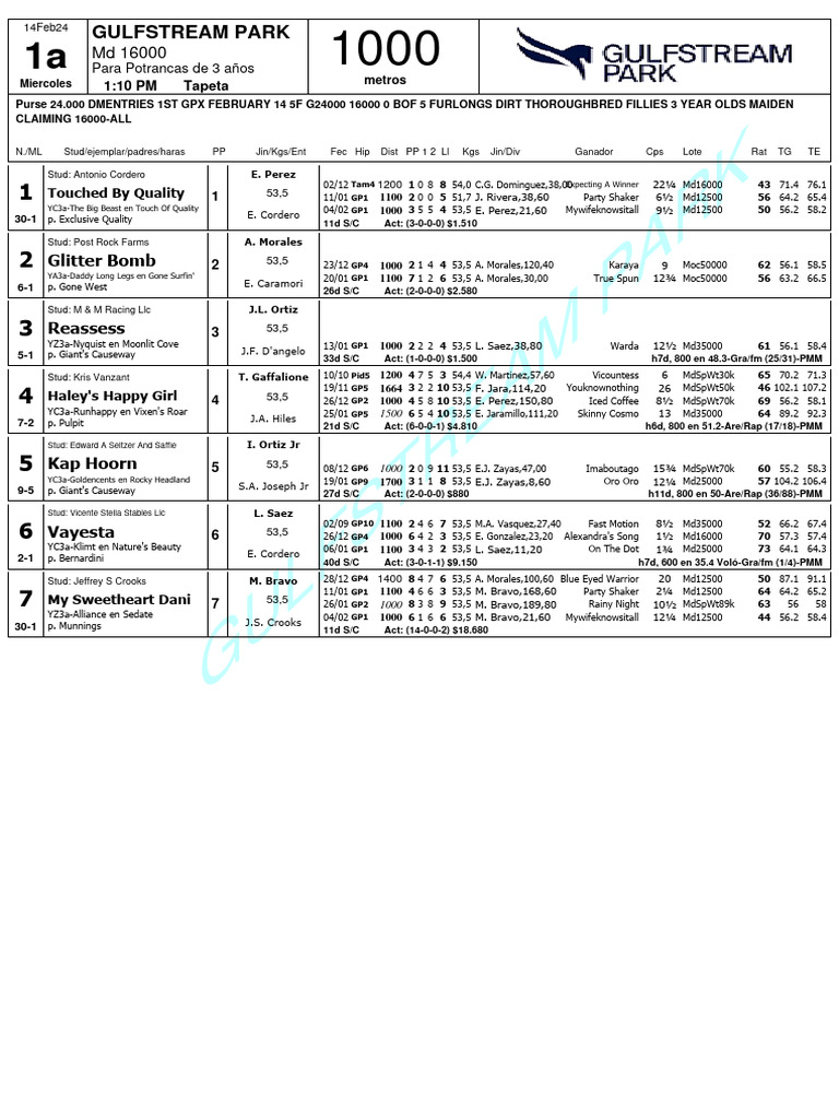 Gulfstream Park | Download Free PDF | Horse Racing | American Racehorses
