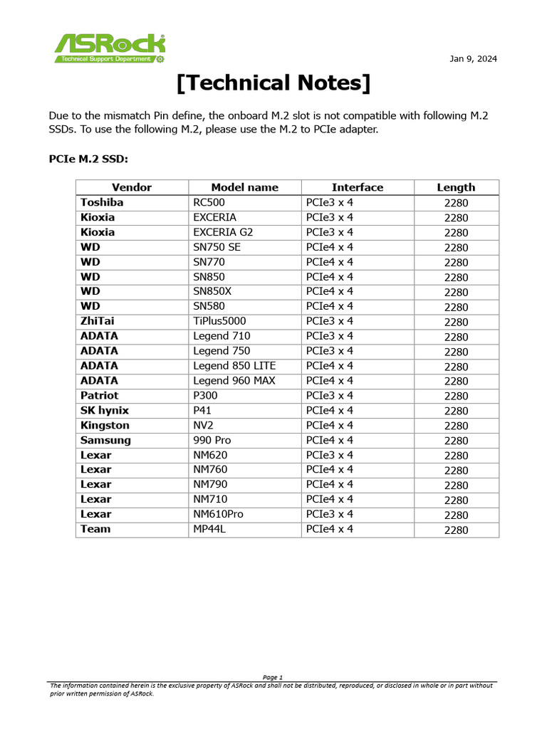 Technical NNotes - Storage Device Compatibility | PDF | Solid State ...