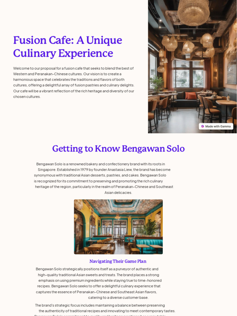Fusion Cafe: Western & Peranakan Delights | PDF | Pricing | Brand