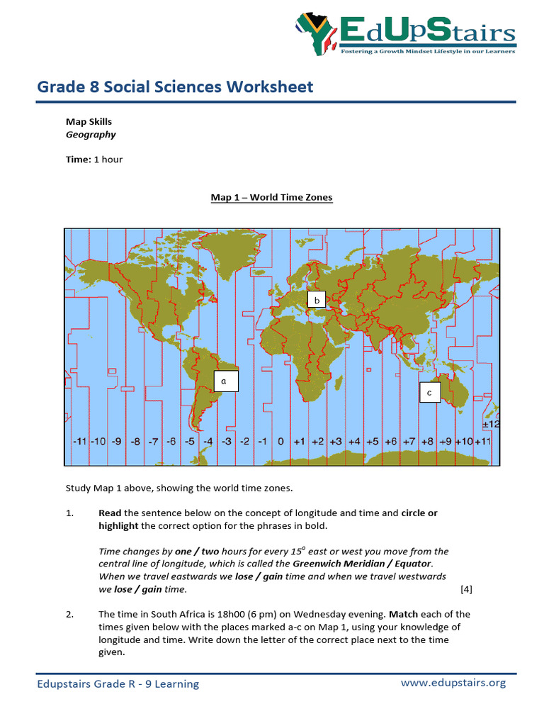 Map Skills | PDF | Longitude | Geography