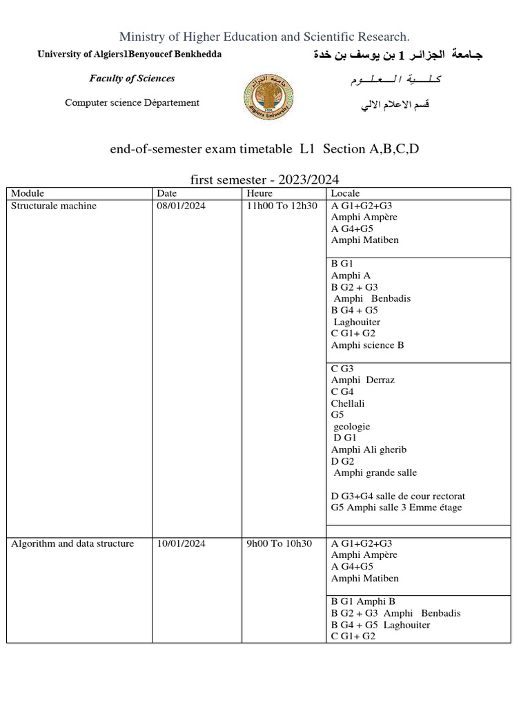 Examen L1 | Download Free PDF | Computing | Computer Science
