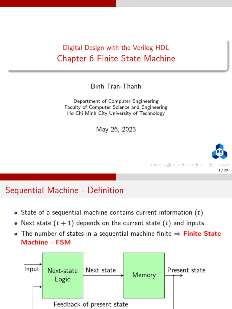 Chapter 6 Finite State Machine | PDF | Computer Engineering | Computing