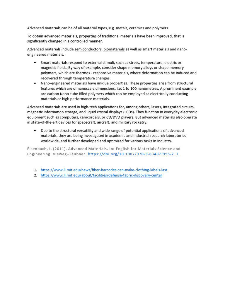 Advanced Materials in Rocketry Applications | PDF | Semiconductors | Materials Science