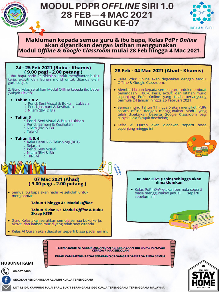 MODUL PDPR OFFLINE SIRI 1.0 28 FEB-4 MAC 2021 Minggu Ke-07 | PDF