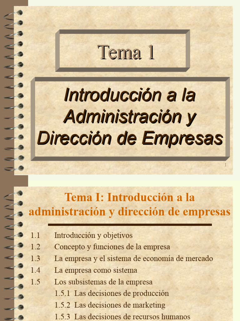 Tema 1. Introduccion A La Ade | PDF | Business | Marketing