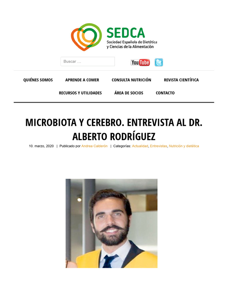 Microbiota y cerebro: Dr. Alberto Rodríguez | PDF | Estrés (biología ...