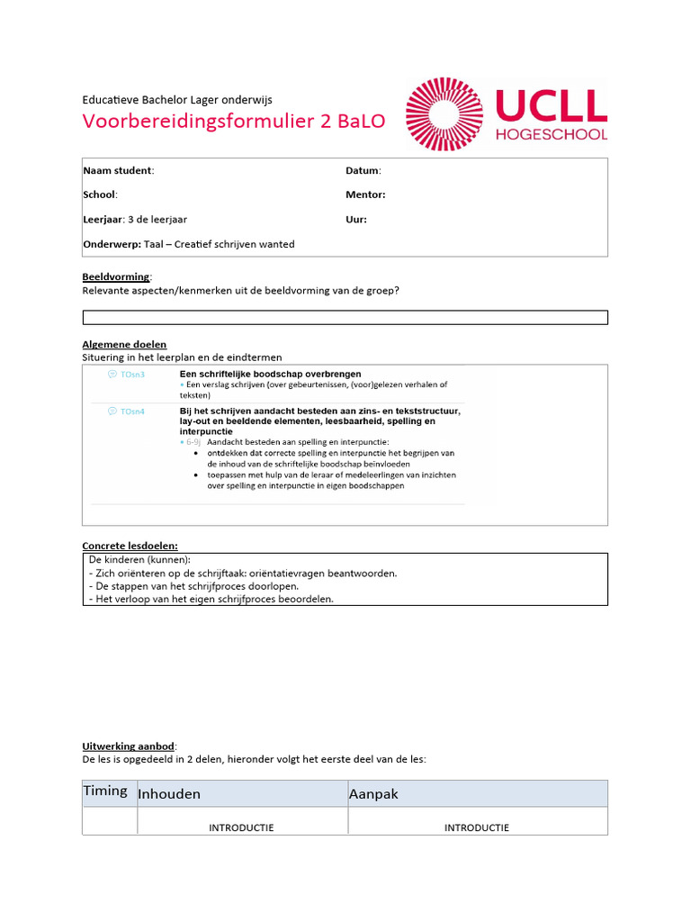 TAAL Thema4 Les3 Schrijven Wanted | PDF