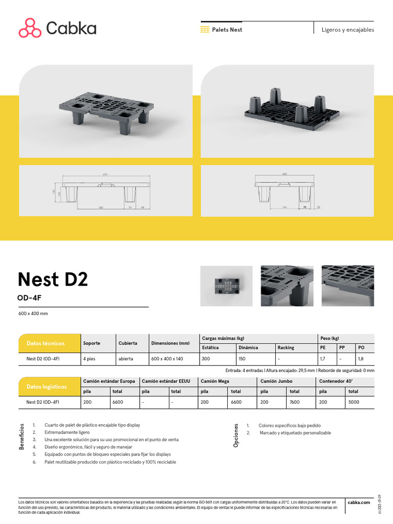 Cabka Nest-D2 OD-4F TDS Es | PDF