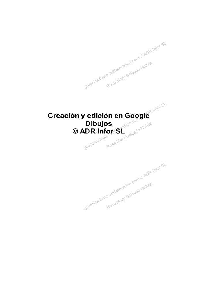 Guía de Google Dibujos: Creación y Edición | PDF | Vector Euclidiano ...