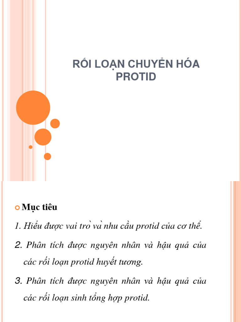 Rối loạn chuyển hóa protid | PDF