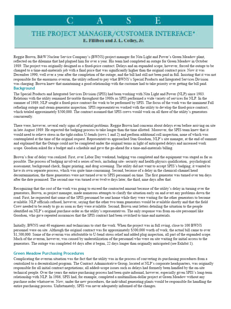 PM-Customer Interface | PDF