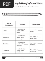 Grade 1 Measuring Length Non Standard Units B | PDF