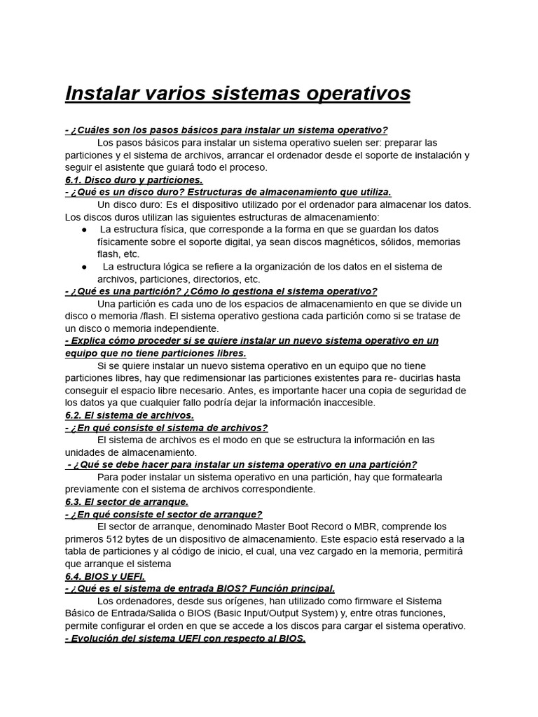 Houda Boutarfes Krim - UD3. 6. Instalar Varios Sistemas Operativos | PDF | Arranque | Bios