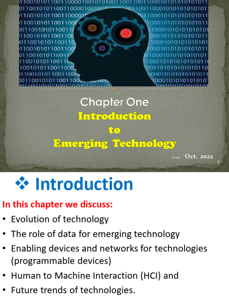 Ch. 1 Emerging Technology | PDF | Human–Computer Interaction | User Interface