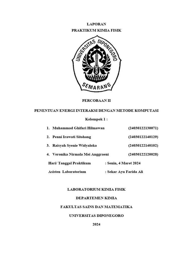 Laporan P2 PKF - Kelompok 1 | PDF