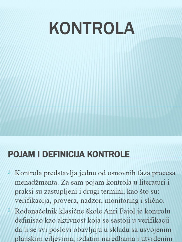 Kontrola | PDF