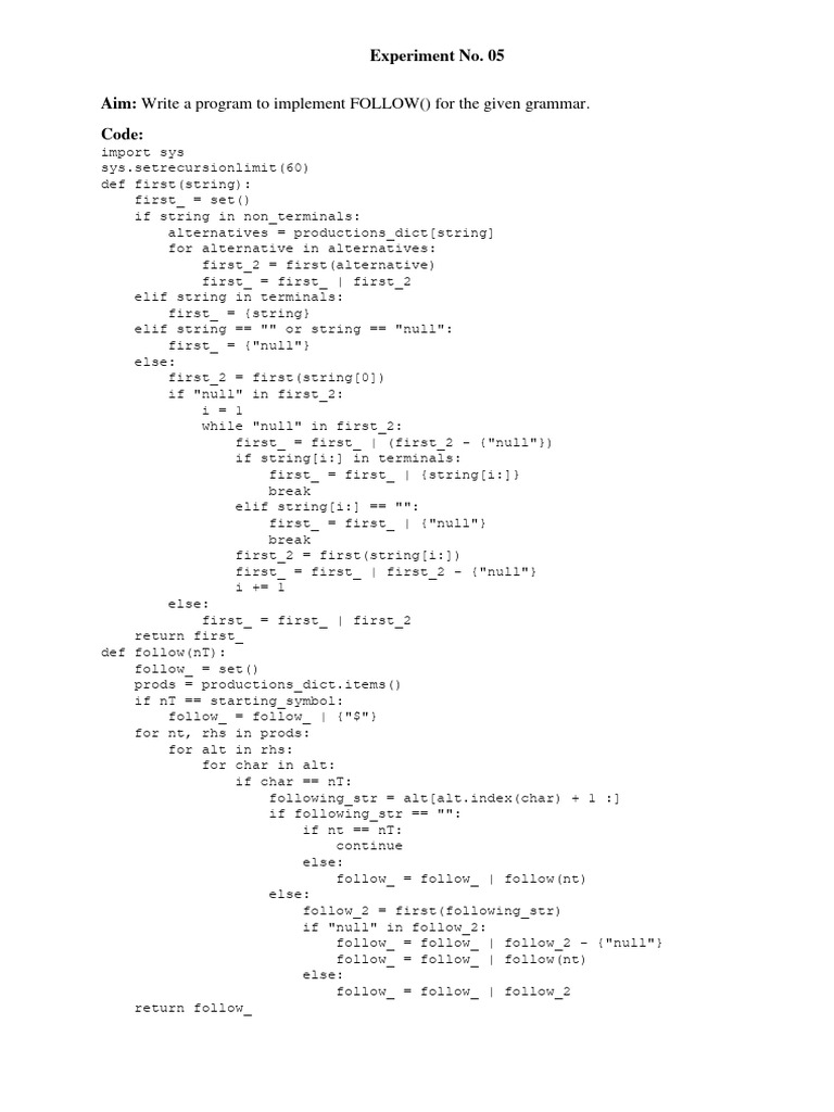 Exp 5 | PDF | Computer Programming | Computing