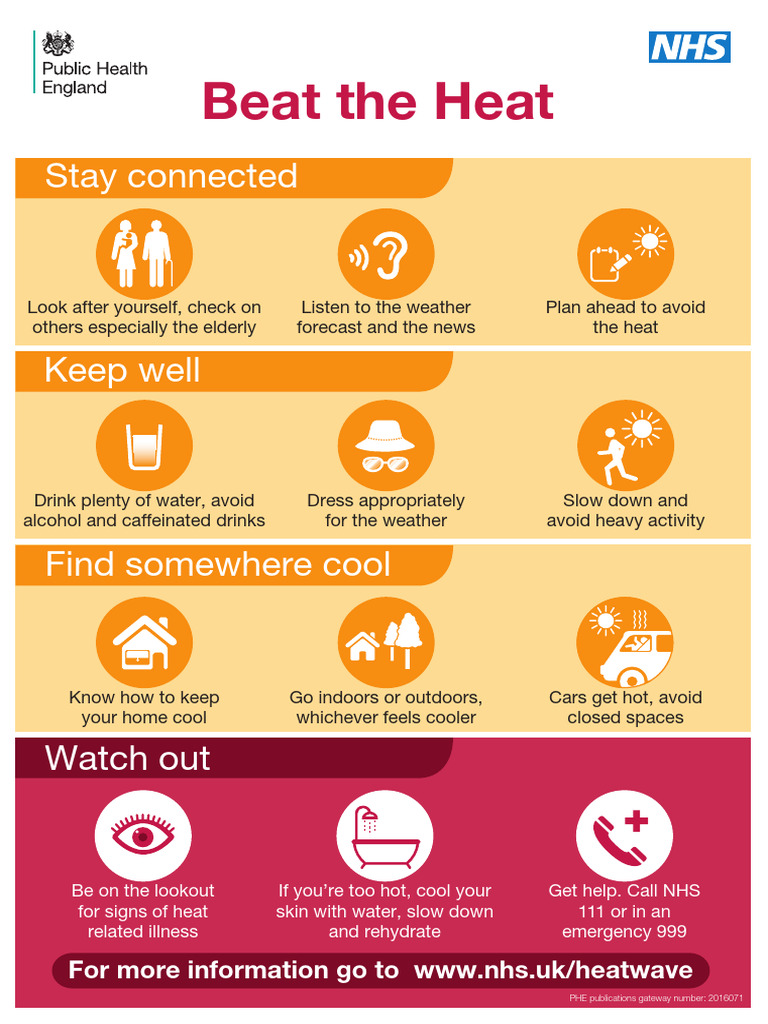 Heat Wave Safety Guidelines | PDF | Cooking, Food & Wine | Wellness