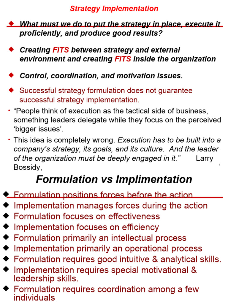 Chapter 6 Strategy Implimentation | PDF | Incentive | Business Chapter 6 Strategy Implimentation | PDF | Incentive | Business