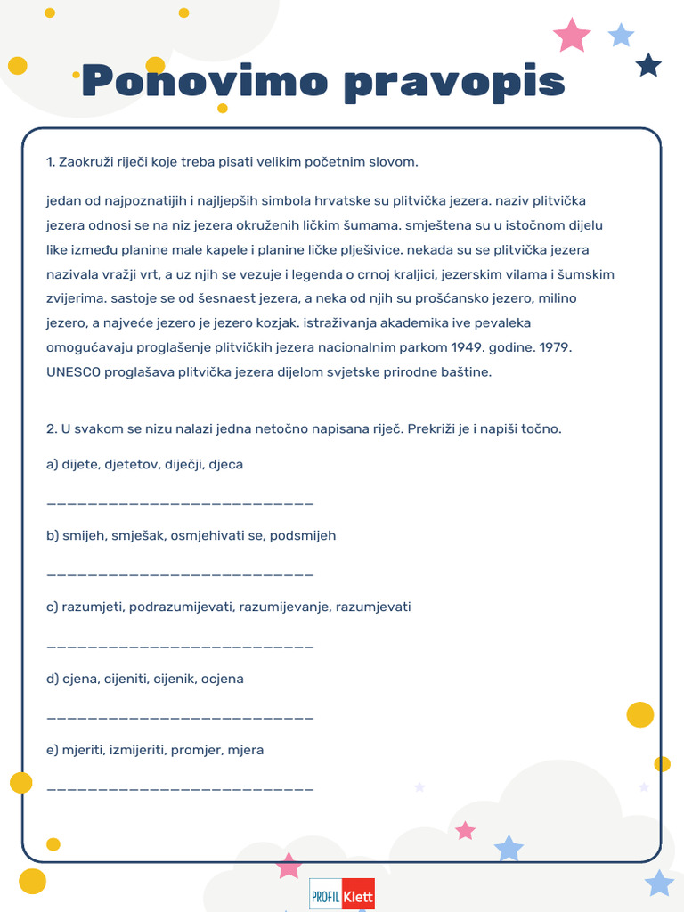 Pravopis Listić | PDF