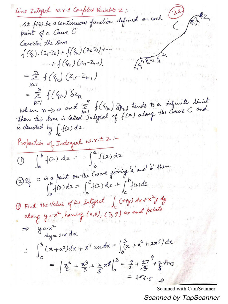 Maths II UNIT 5 - Complex Integration | PDF