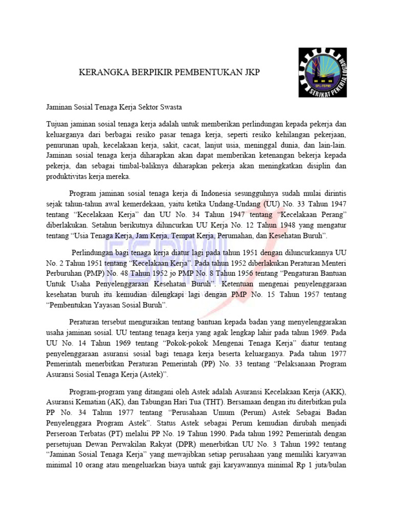 Kerangka Berpikir Pembentukan JKP | PDF | Pengelolaan Keuangan & Uang | Ilmu Sosial