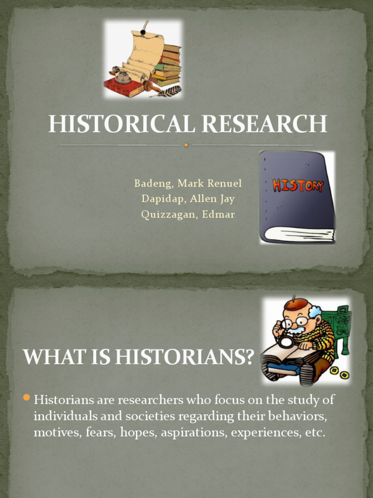 Overview of Historical Research | PDF | Bibliography | Primary Sources