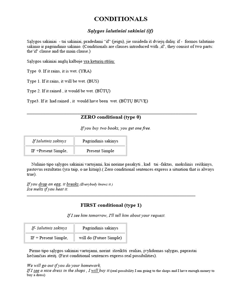 Conditional Rules | PDF