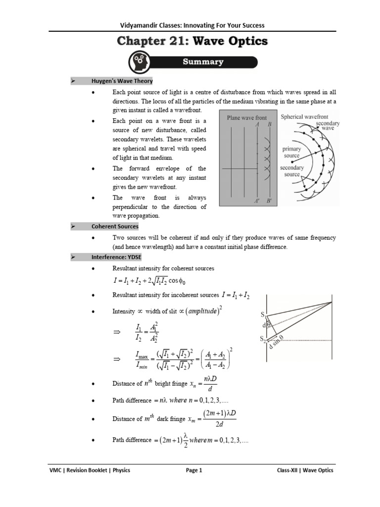 Wave Optics | PDF | Waves | Polarization (Waves)