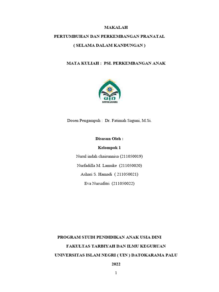 Makalah Psi Kel.1 | PDF | Kesehatan Holistik