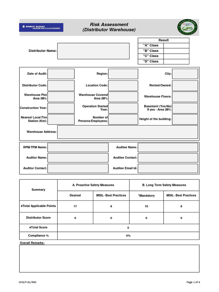 Risk Assessment Check Sheet | PDF | Fires | Firefighting
