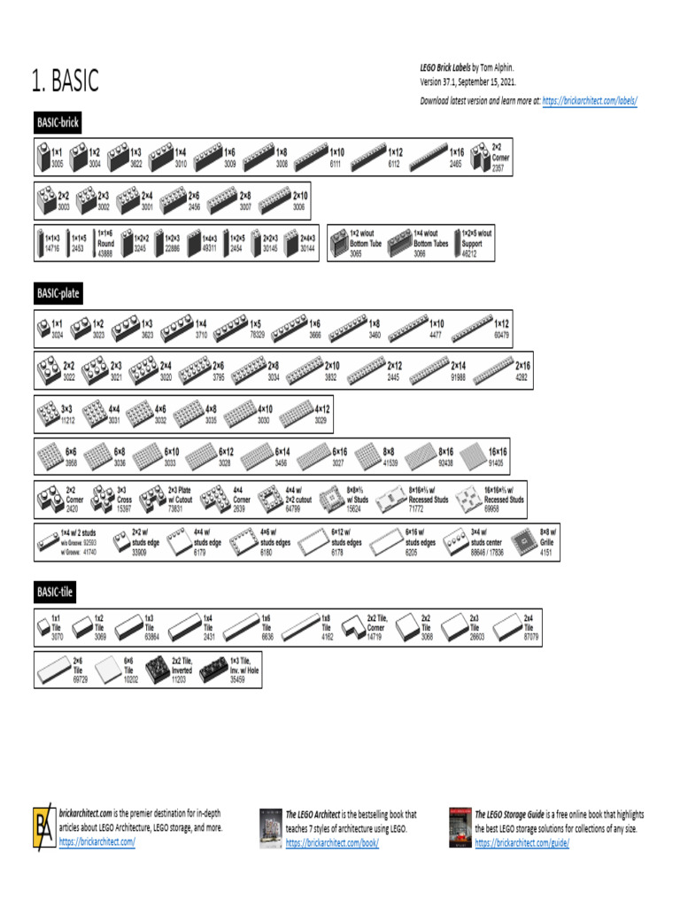 Lego Brick Labels-Contact Sheet | Download Free PDF | Lego | Toy ...