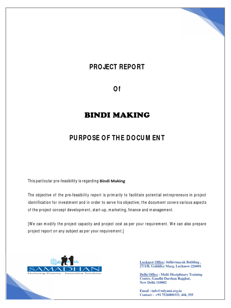 Bindi Making | PDF | Business Economics | Economies