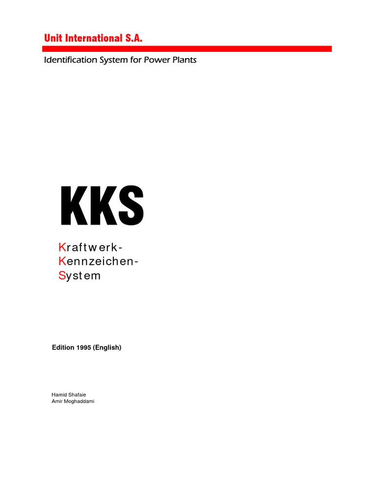 KKS guide booklet (Excel) | PDF | Steam | Boiler