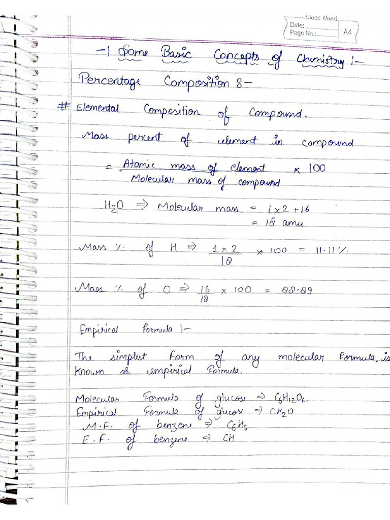 Some Basic Concepts of Chemistry Chapter 1 | PDF