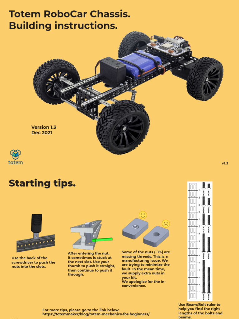 Totem Truck 4.1 Instructions v.1.4 v3 | Download Free PDF | Screw | Nut (Hardware)