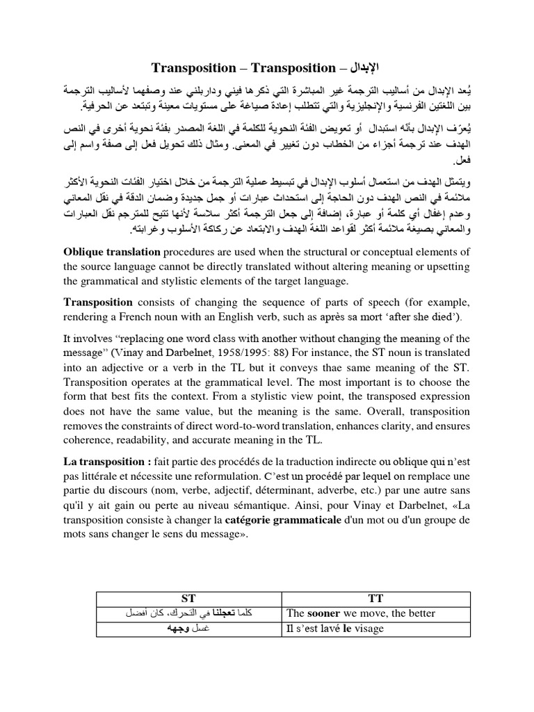4 Transposition | PDF