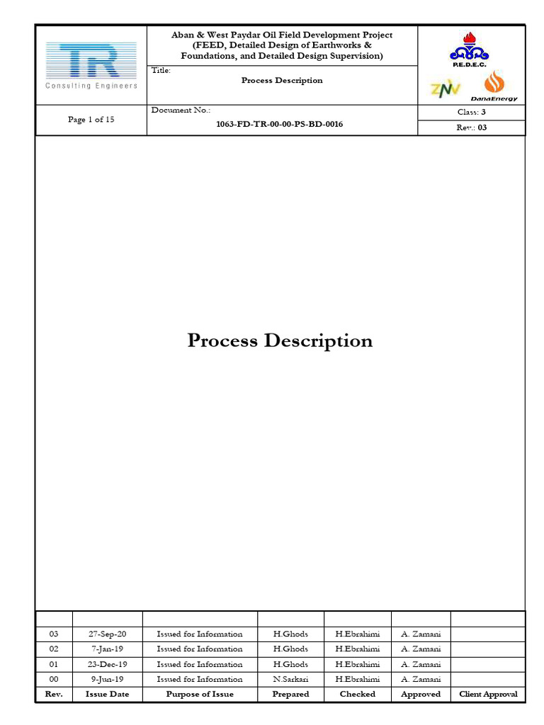 Aban & West Paydar Project Overview | PDF | Pump | Gases